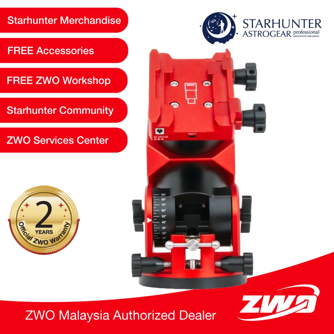 ZWO AM5N Mount & Tc40 Tripod ZWO Malaysia Authorized Dealer